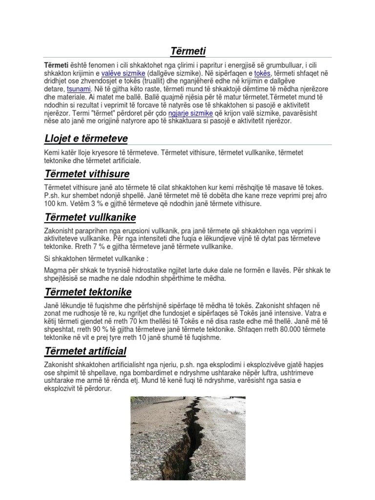 Tërmeti | PDF