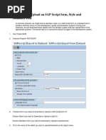 SAP Script Form Download/Upload Guide | PDF