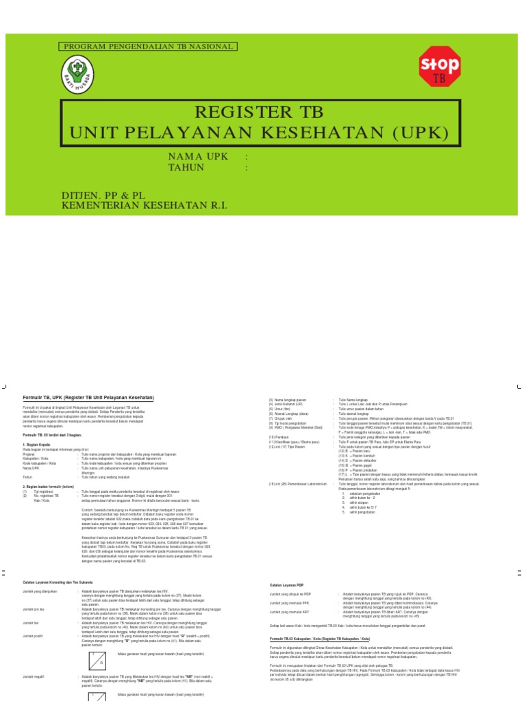 Register TBC UPK-2 | PDF