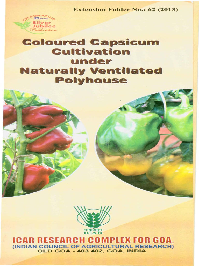 Capsicum Cultivation in Polyhouse Guide | PDF | Sowing | Greenhouse