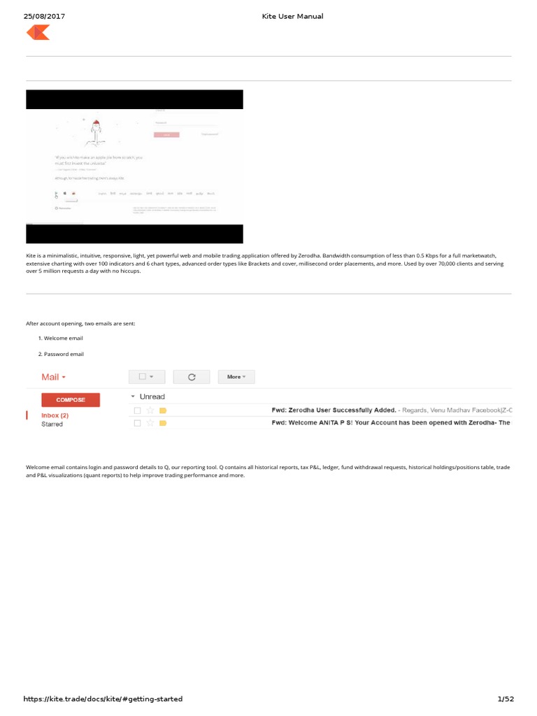 An Introduction to Using Kite, a Minimalistic Trading Application | PDF ...