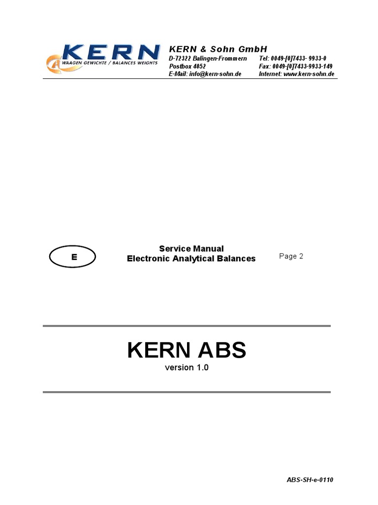 Weighing Balance Service Manual | PDF | Analog To Digital Converter ...