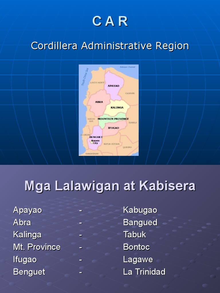Cordillera Administrative Region | PDF