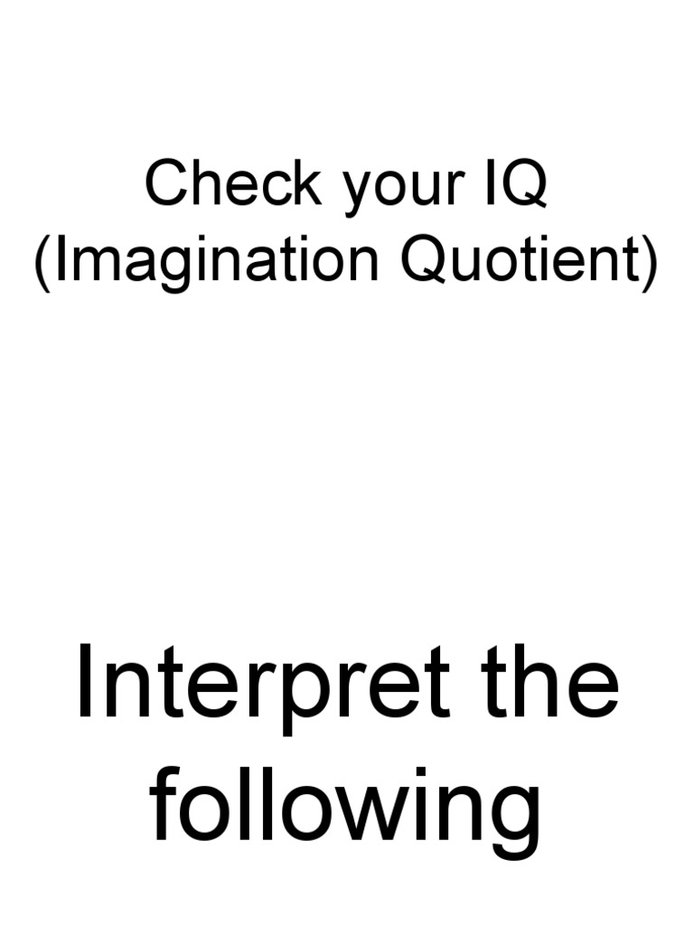 Imagination Quotient Assessment | PDF