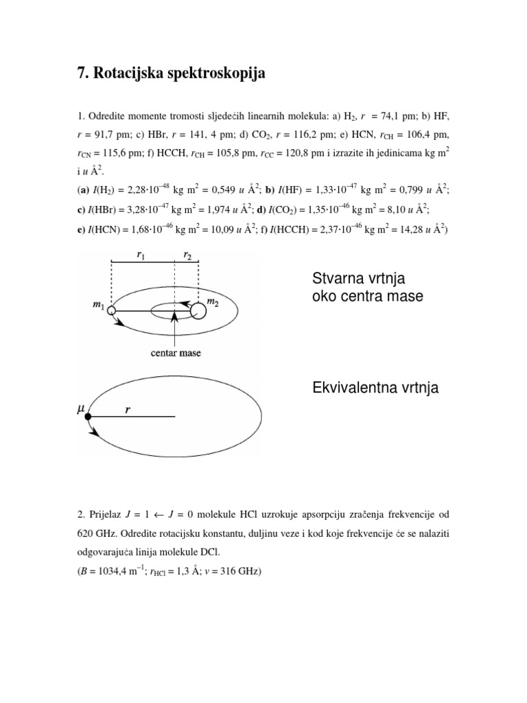 07 Rotacijska Spektroskopija | PDF