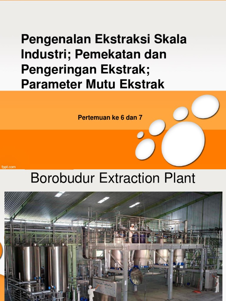 6-7 Ekstraksi Dan Parameter Mutu-Rev | PDF
