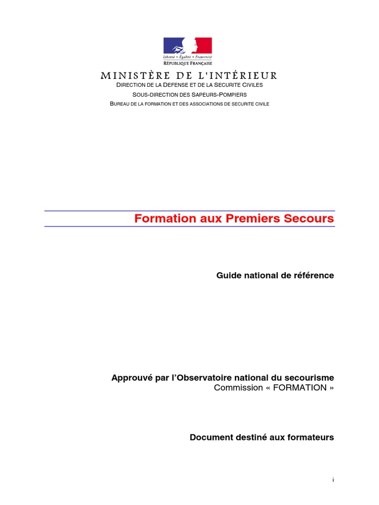 Secourisme | PDF | Premiers secours | Pédagogie