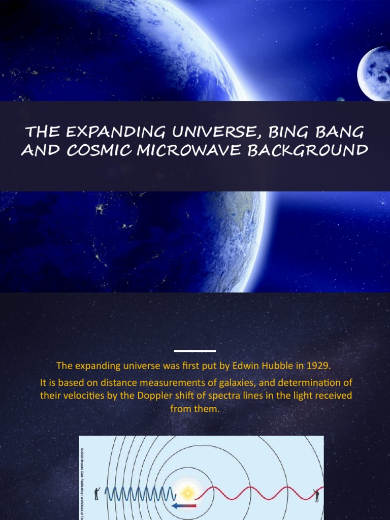 The Expanding Universe, Bing Bang and Cosmic | PDF | Big Bang | Metric ...