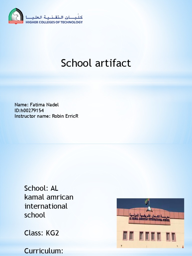 School Artifact | PDF