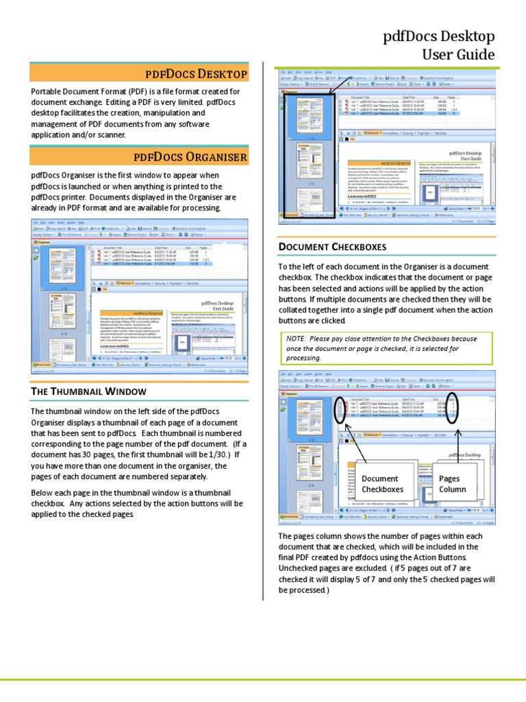 Pdfdocs Desktop User Guide: PDF Ocs Esktop | Download Free PDF ...