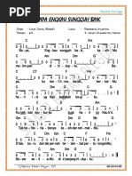 Notasi dan Chord Lagu Bunda | PDF