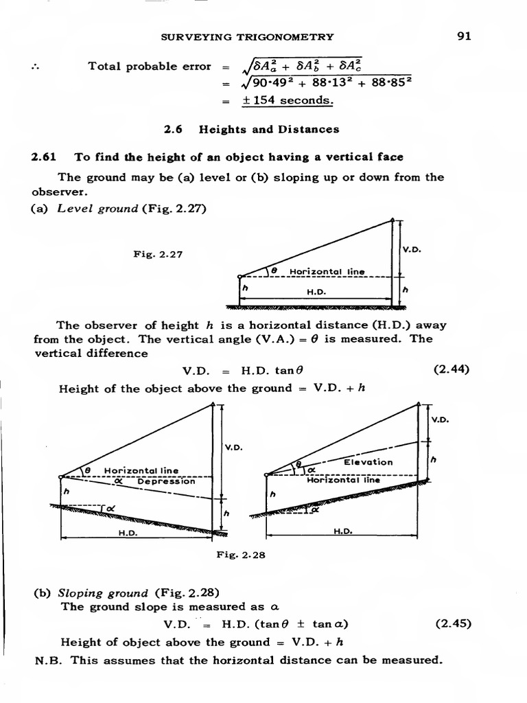Trigonometry: Surveying | PDF