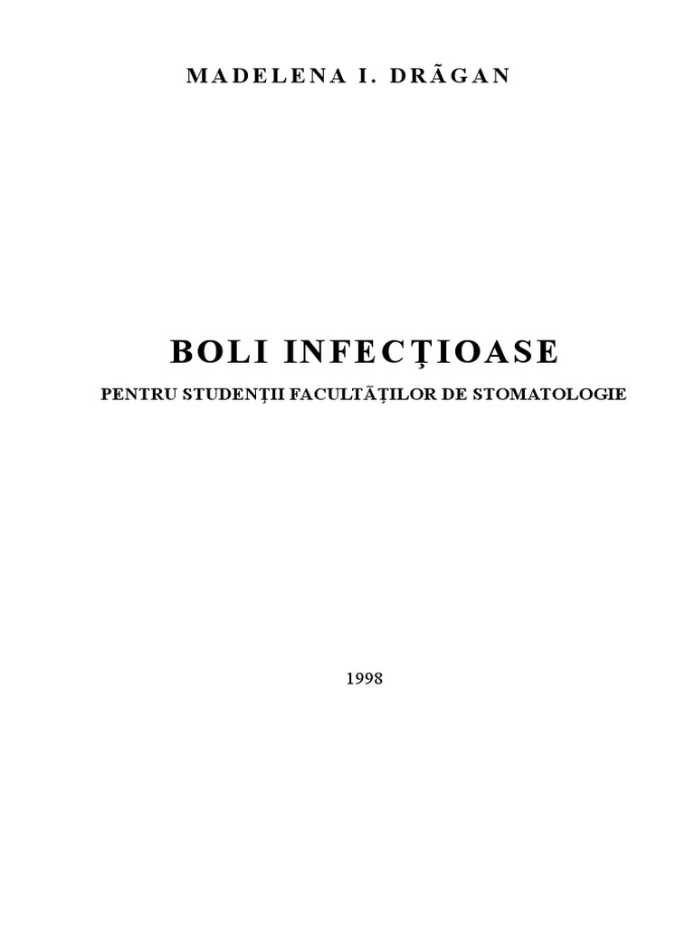 Boli Infectioase - CARTE | PDF