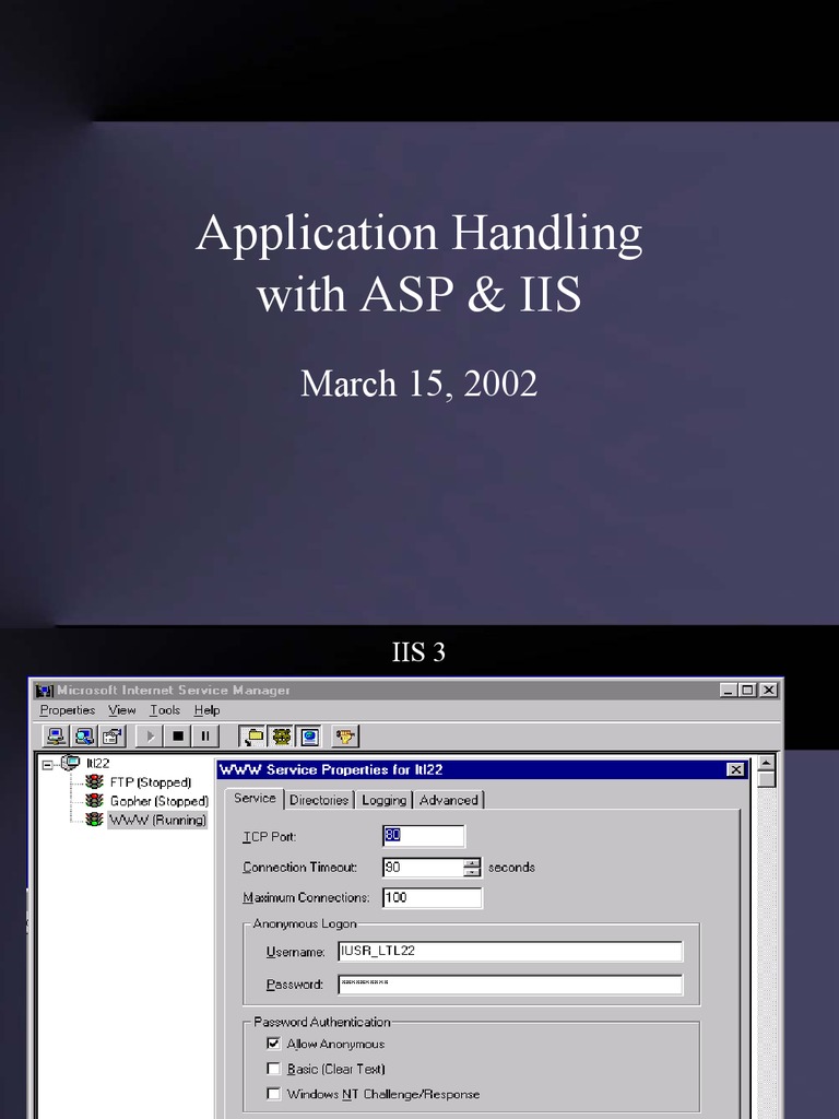 ASP Tutorial 4 Slides | PDF | Http Cookie | Login