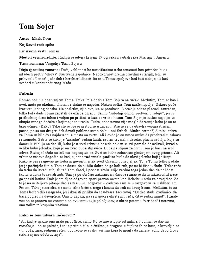 Tom Sojer | PDF