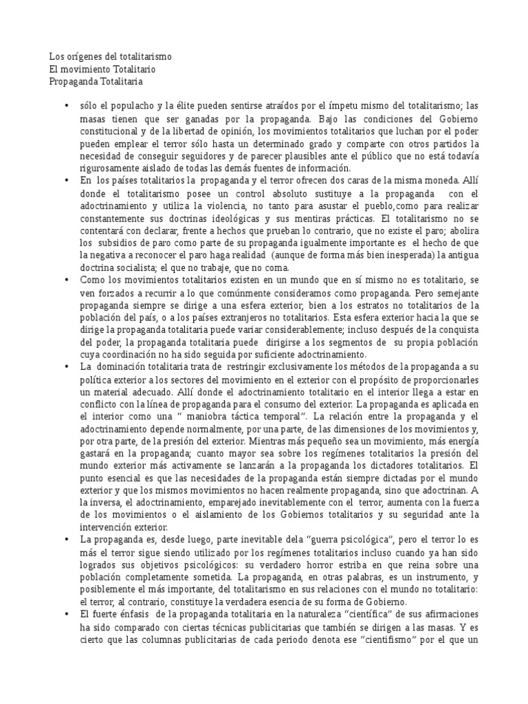 Propaganda Totalitaria | PDF | Totalitarismo | Propaganda