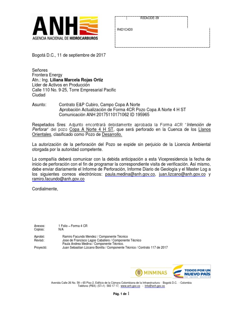 F 4 CR - Carta - Copa A Norte 4 H ST - Id 195965 | PDF