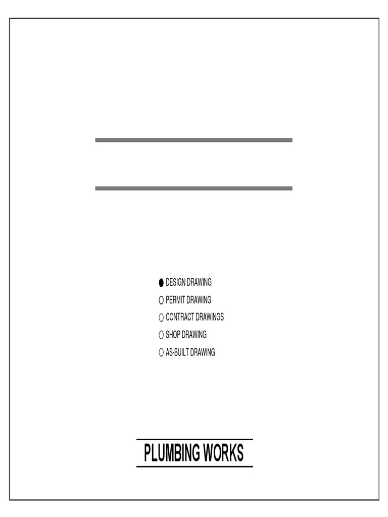 Plumbing System Design Drawings | PDF | Plumbing | Home Appliance