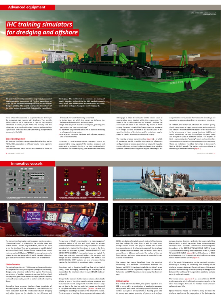 D1 IHC Training Simulators For Dredging and Offshore | PDF | Dredging | Simulation