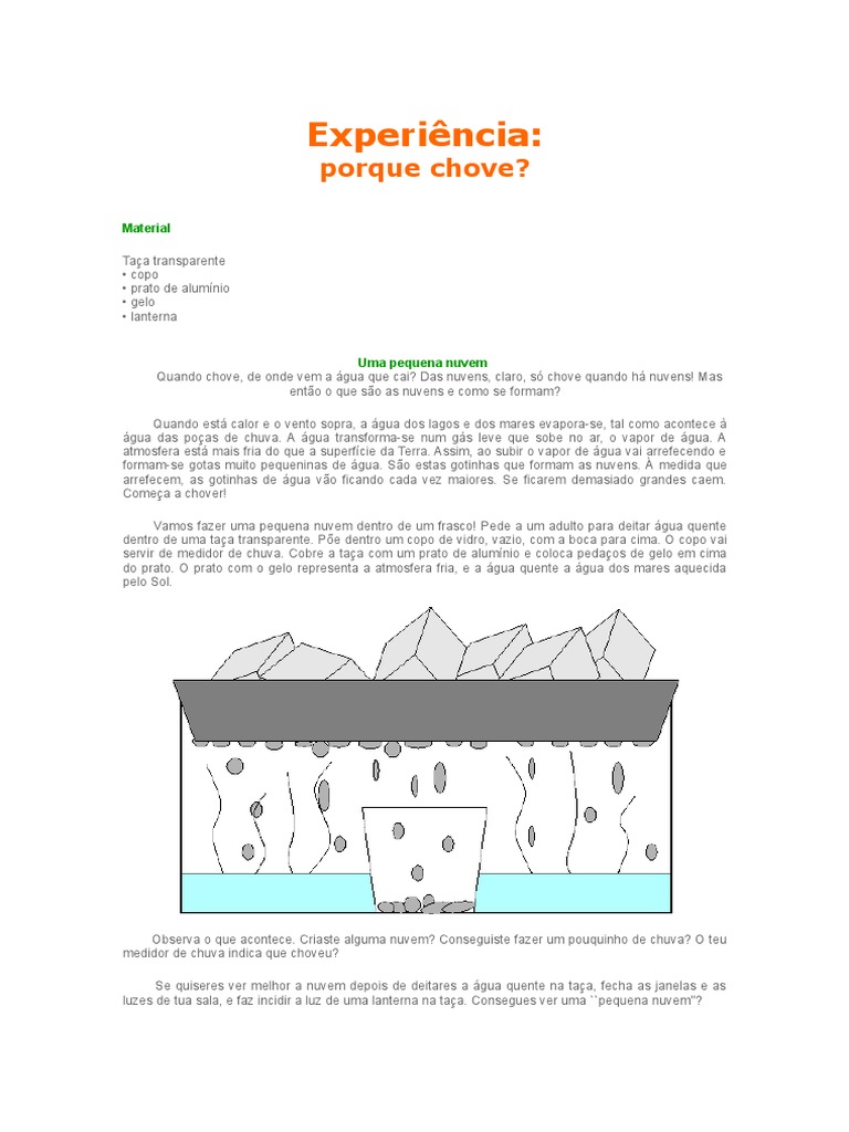Experiência Fazer Chover | PDF
