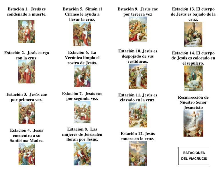 Estaciones Via Crucis | PDF | Religión y espiritualidad