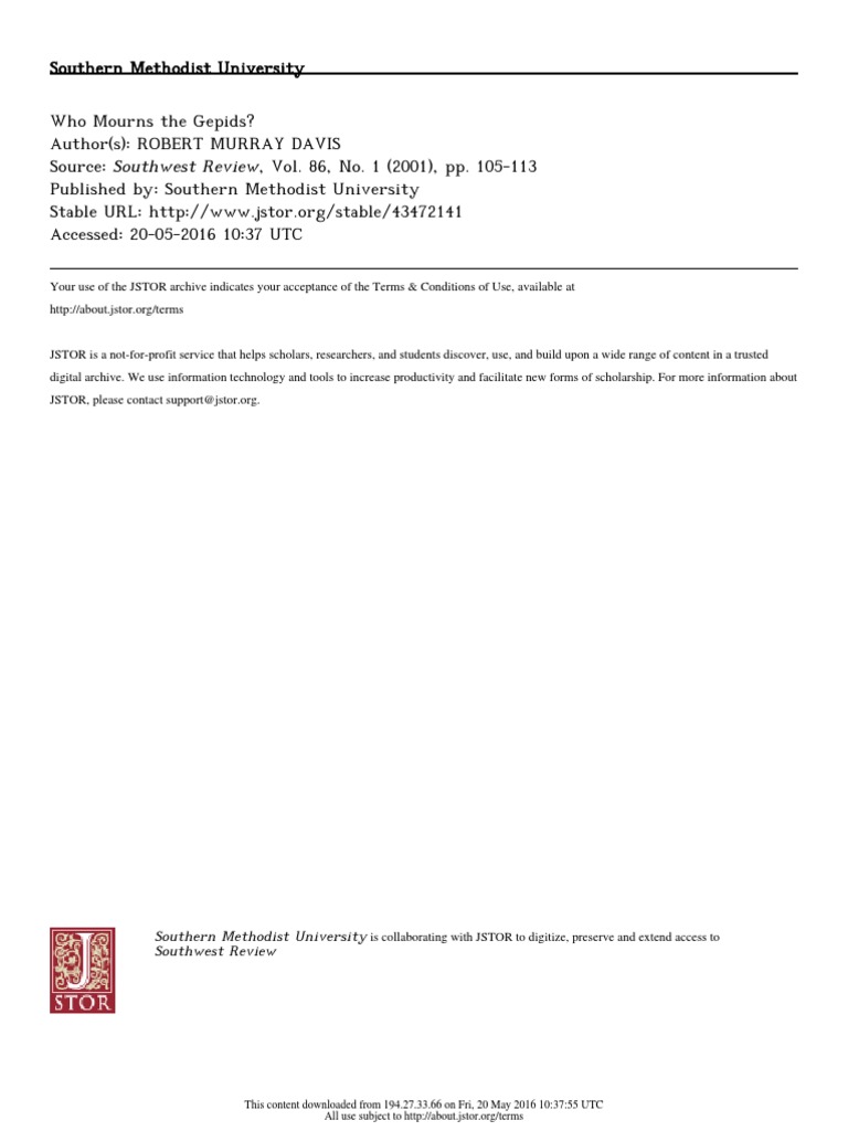 Who Mourns The Gepids | PDF | History