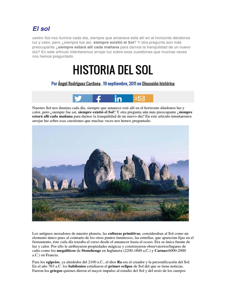 El Sol | PDF