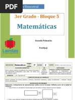 Planeación, Division 3° Grado | PDF | División (Matemáticas)