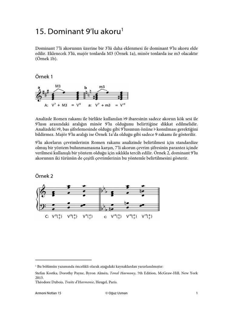 15 Dominant 9lu Akorlar (00001) | PDF