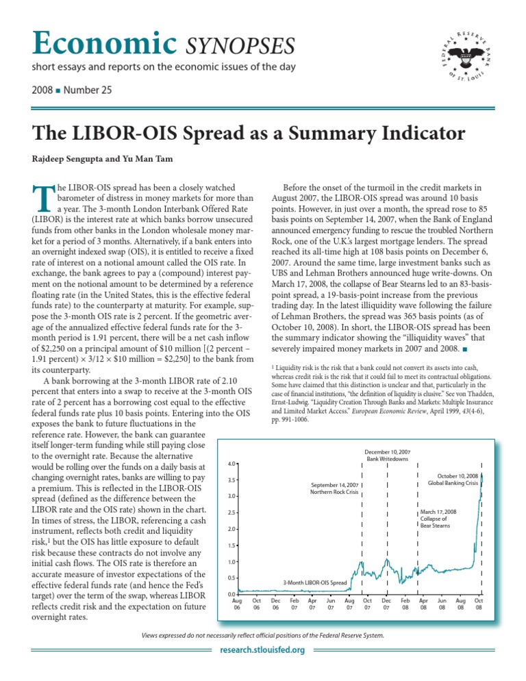2008 Libor Ois Spread Es0825 | PDF