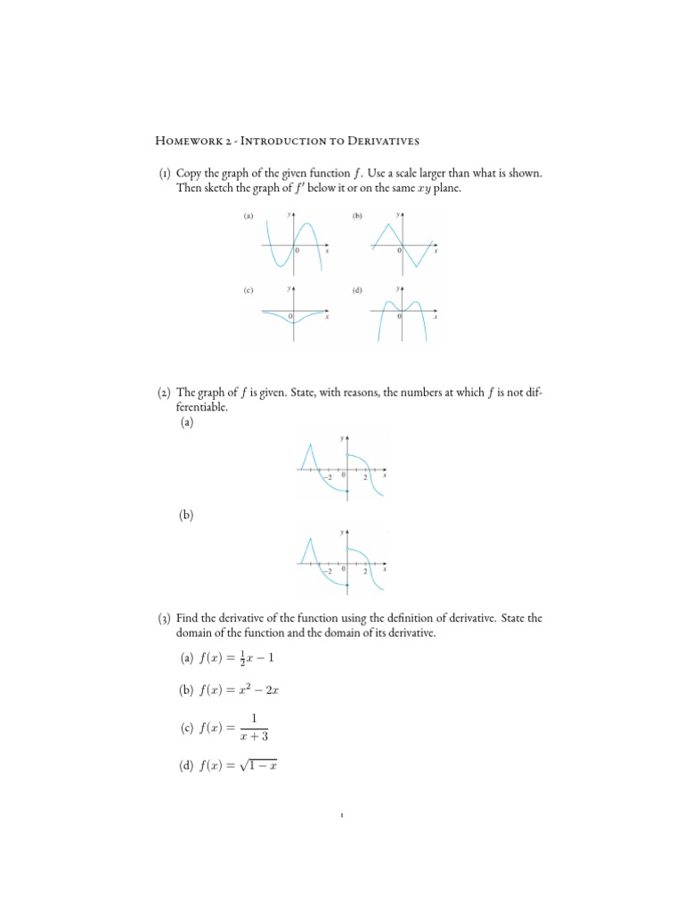 Introduction to Derivatives Homework Guide | PDF | Teaching Methods ...