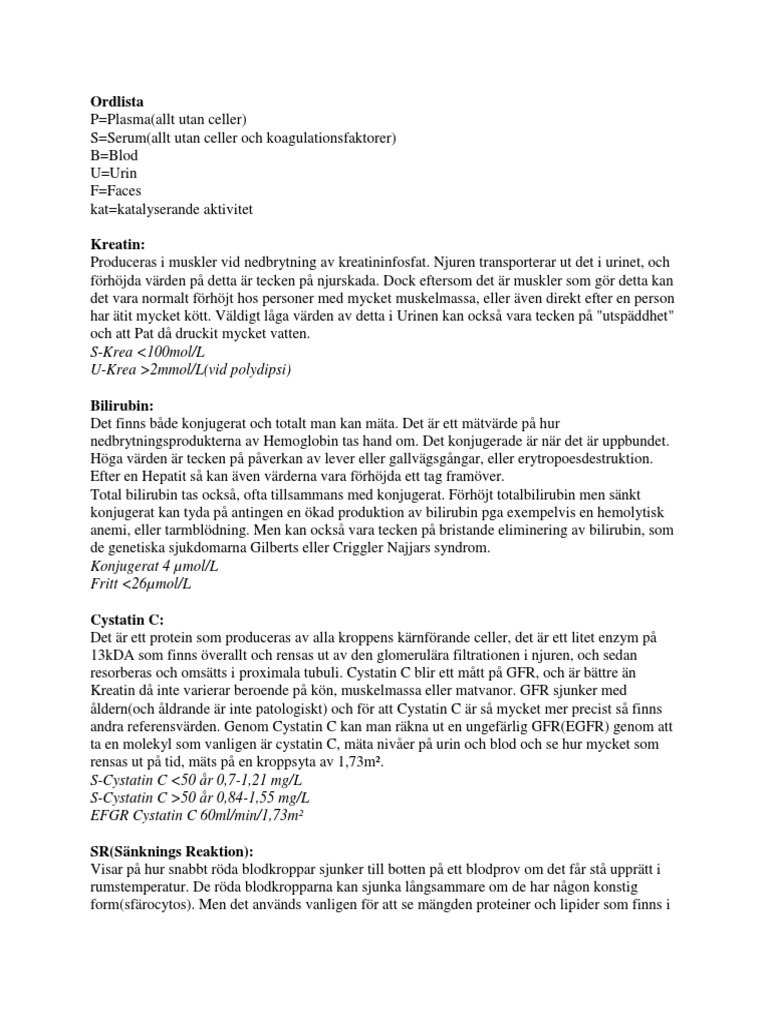 DSM2-2 Klinisk Kemi Prover | PDF