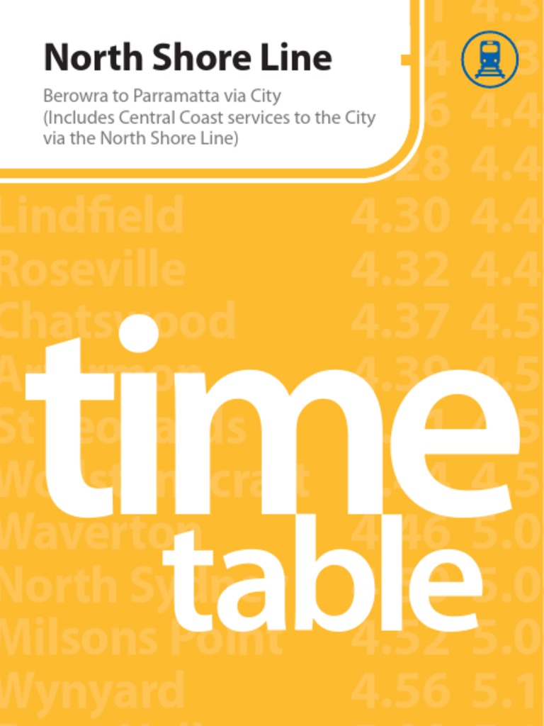 North Shore Line Timetable | PDF | Accessibility | Bus