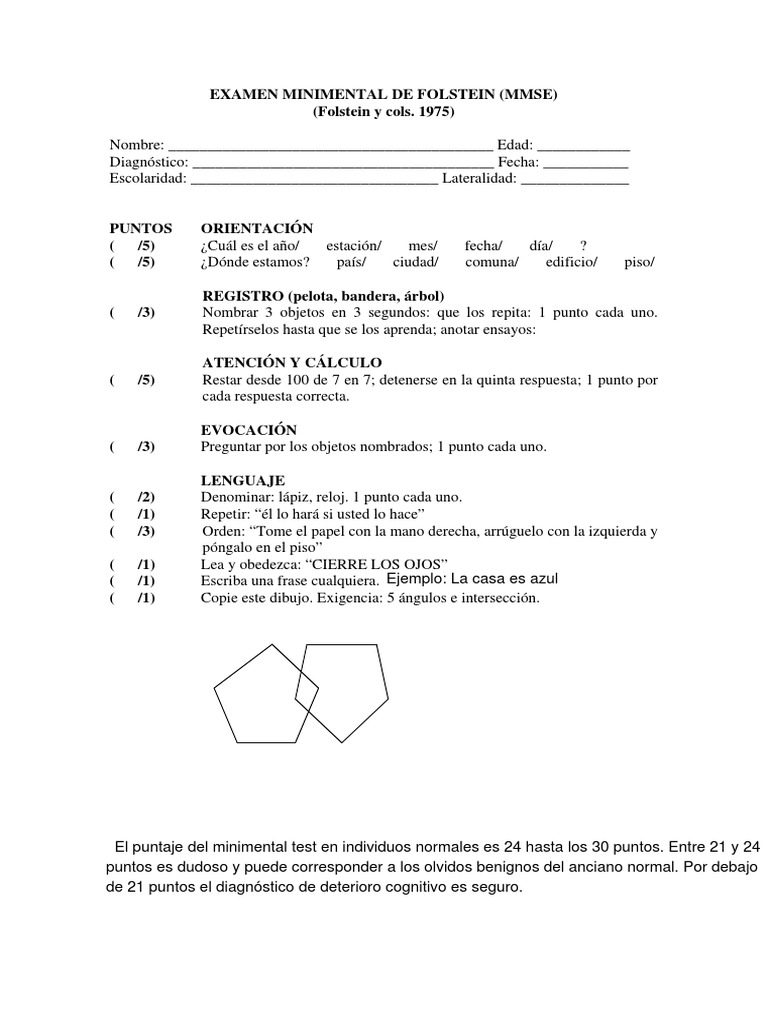 Minimental Mmse | PDF