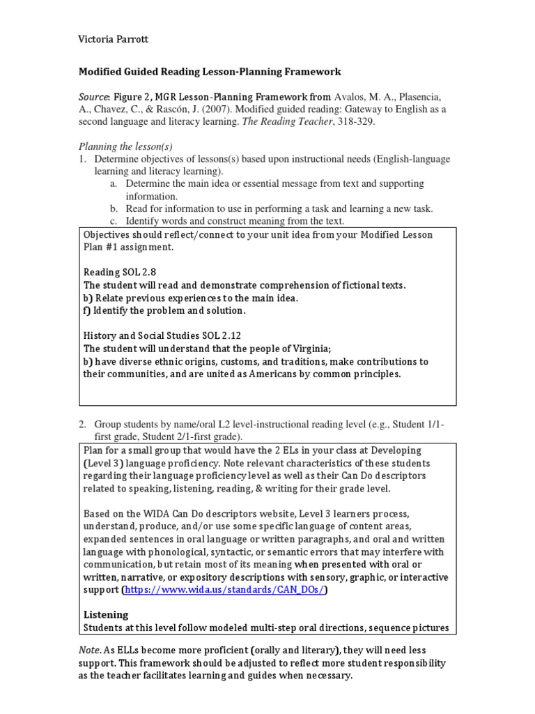 Modified Lesson 2 | PDF | Reading (Process) | Literacy