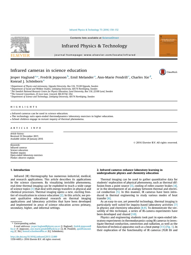 Infrared Physics & Technology | PDF | Infrared | Thermography