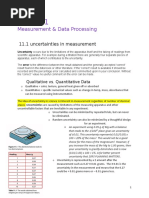 Calculating Uncertainty in GCSE Chemistry | PDF | Chemical Substances ...