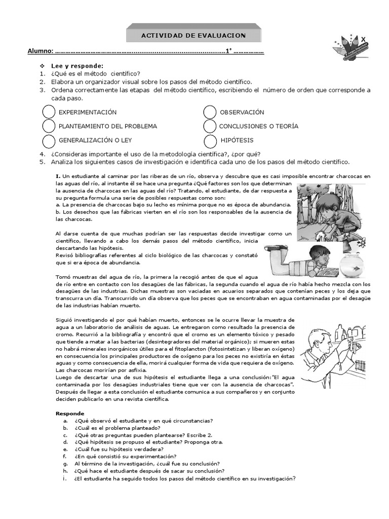 Hoja De Trabajo De Revisión Del Método Científico, Clave De Respuestas