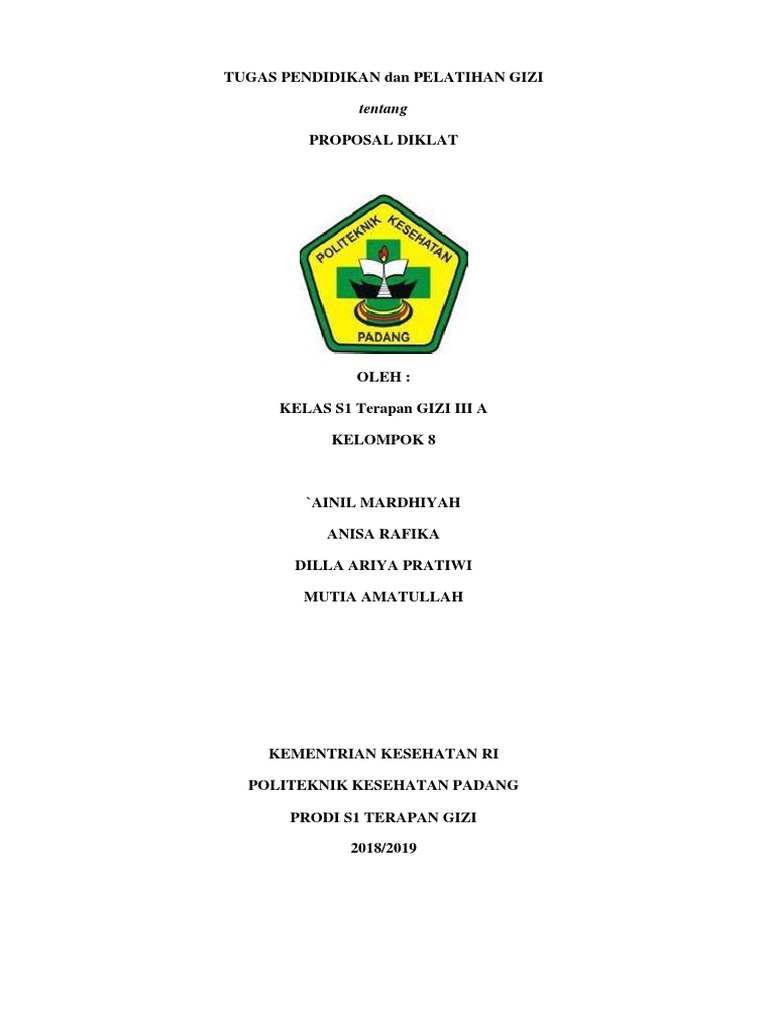 Proposal Tor Diklat | PDF