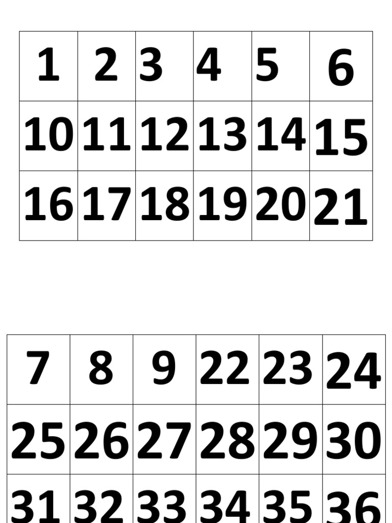 Loteria Numeros 1-100 | PDF