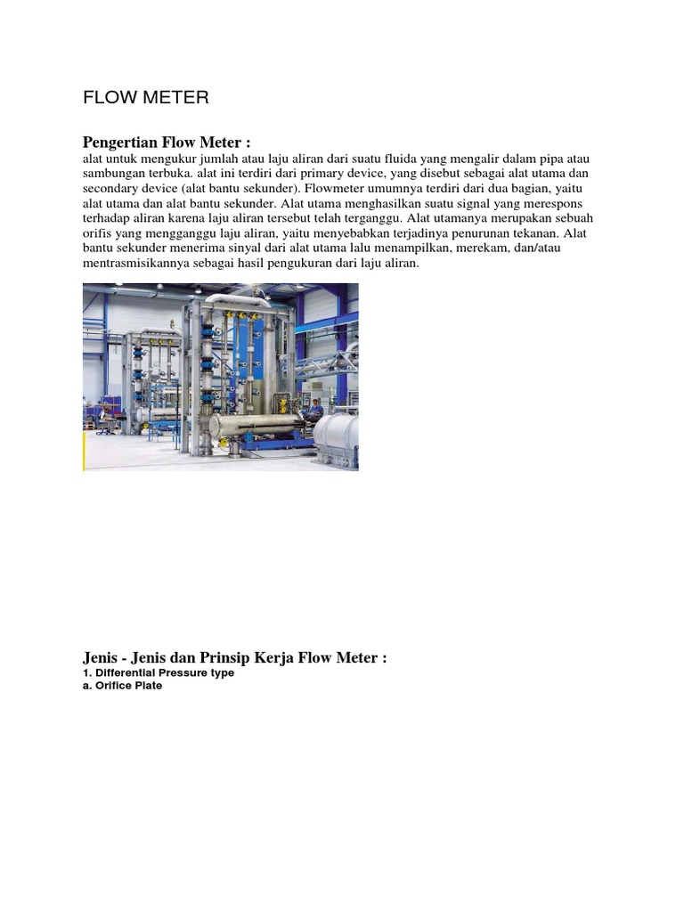 Flow Meter | PDF | Sains & Matematika