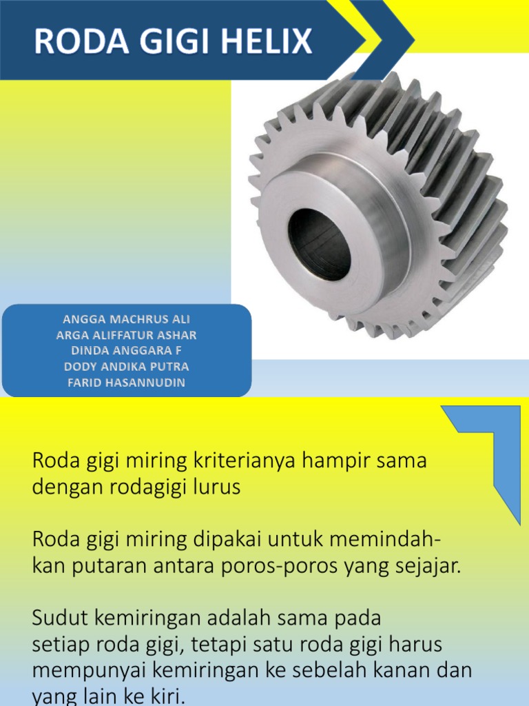 Presentase Roda Gigi Miring 1 | PDF