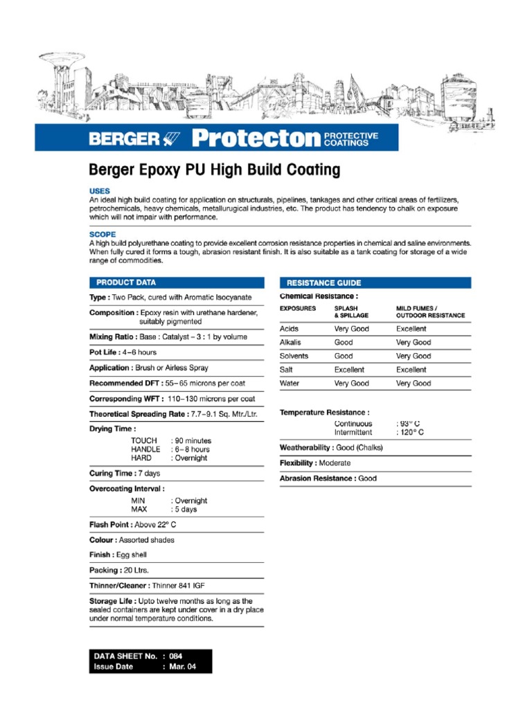 Berger Epoxy PU Specification | PDF