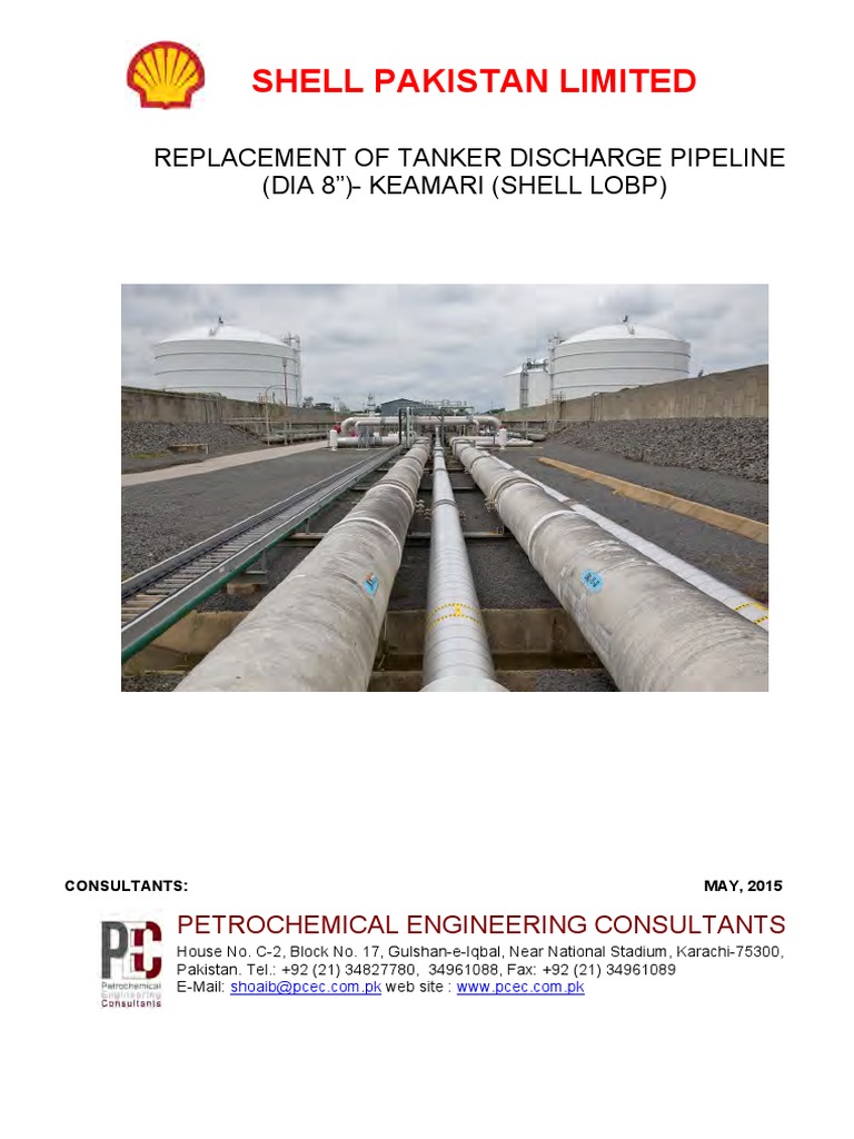 Replacement of Aged Tanker Discharge Pipeline at Shell Pakistan's ...
