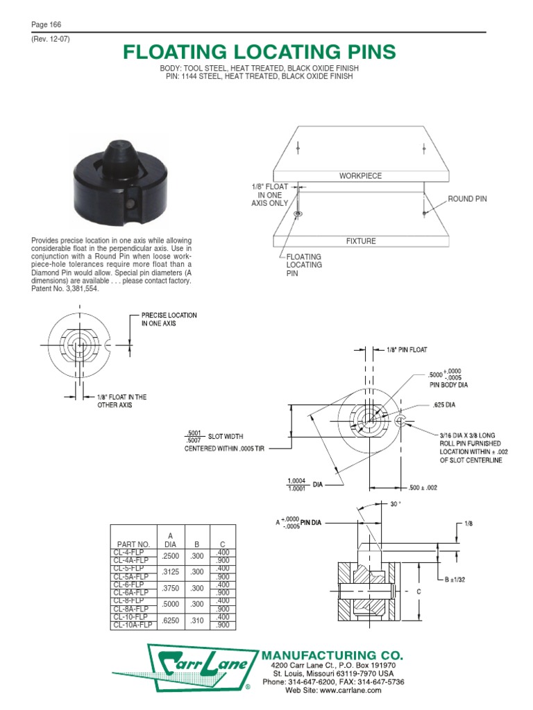Floating Locating Pins | PDF | Screw | Tools