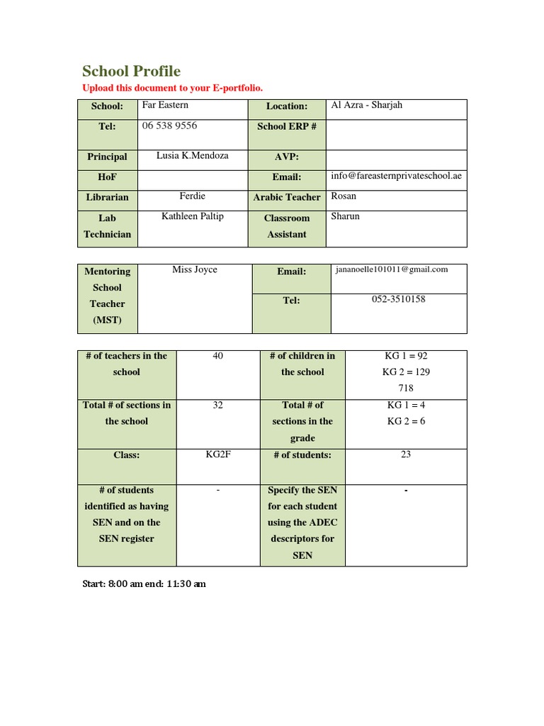 School Profile | PDF