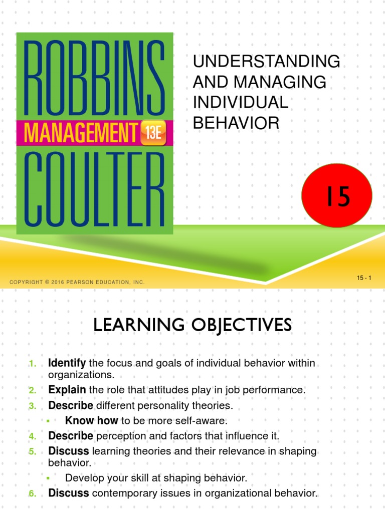 Understanding and Managing Individual Behavior | PDF | Attitude ...