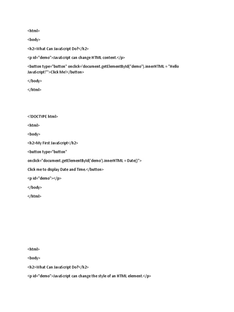 Javascript Pdf Java Script Html