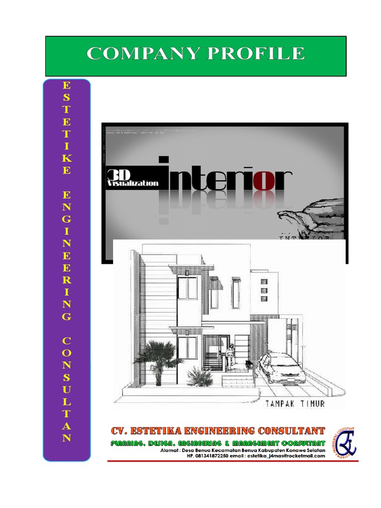 Cover Company Profile Estetika | PDF