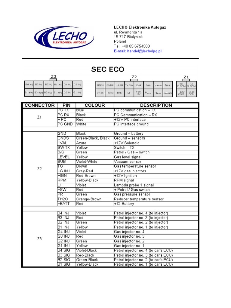 Pinout Sec Eco en PDF | PDF | Rotating Machines | Internal Combustion ...